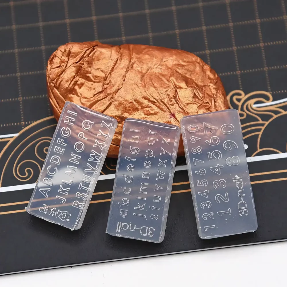 Alphabet & Number Clay Molds Set - Transparent Silicone for Custom ...
