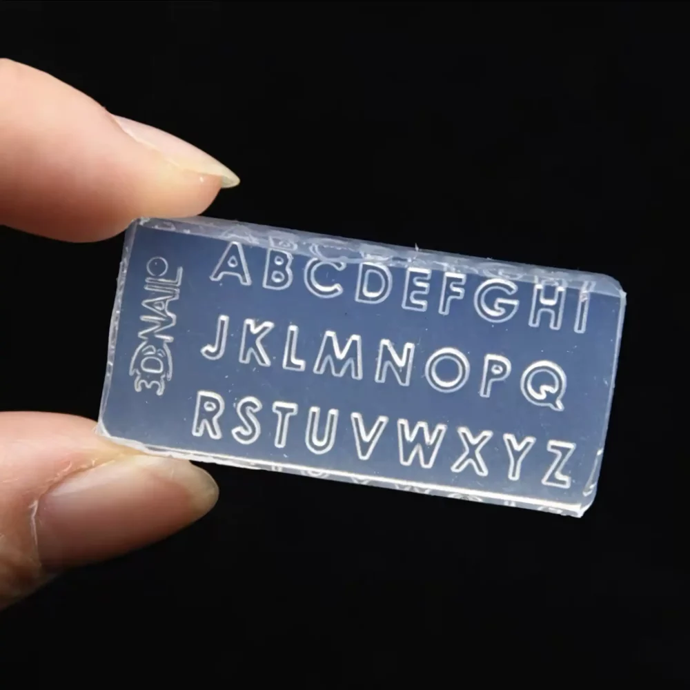 Alphabet & Number Clay Molds Set - Transparent Silicone for Custom ...