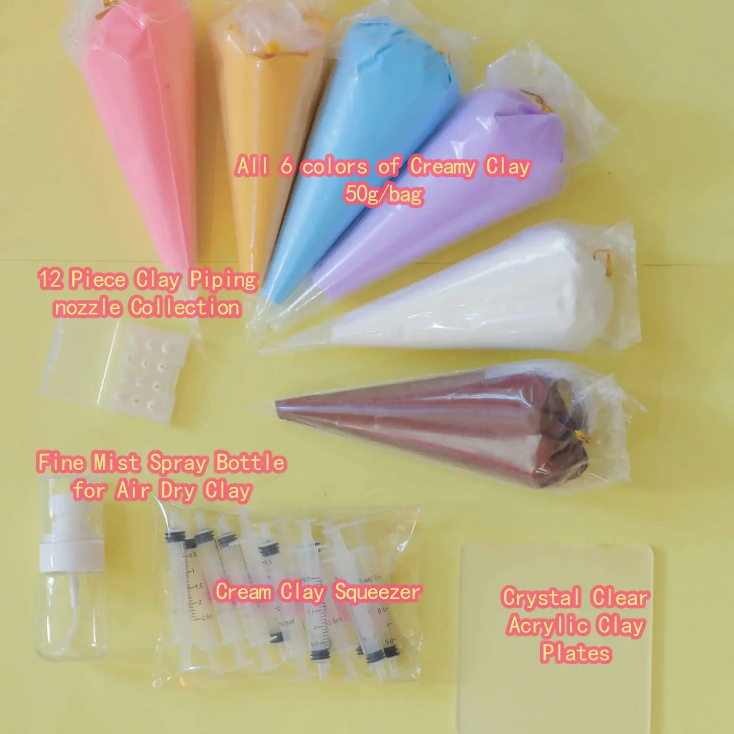 Ultimate Beginner’s Air Dry Clay Cake Making Kit: Everything You Need ...