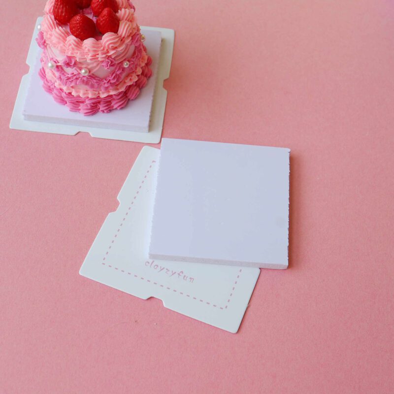 Multi-Pack Mini Cake Base Kit: 20 Sets with Decorative Plates and Cards ...