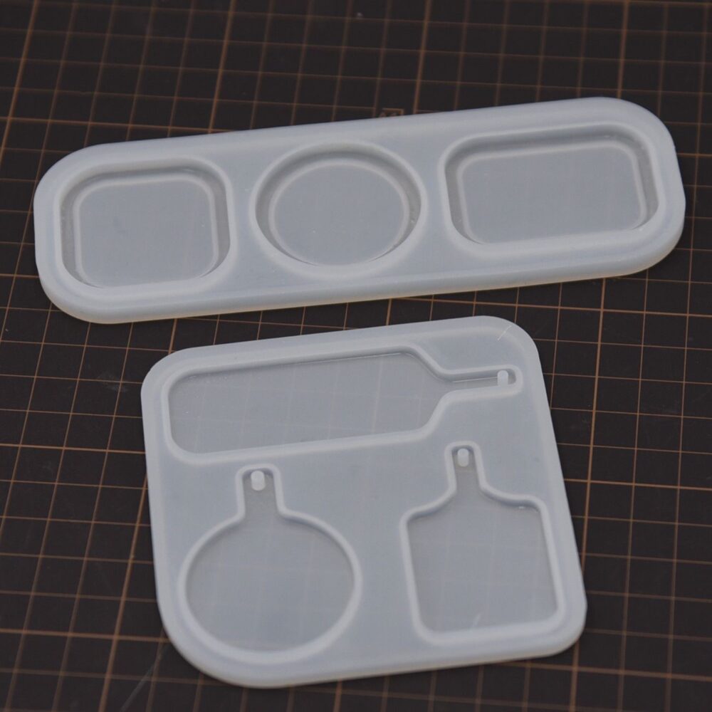UV Resin Craft Mold Design 3 Unique Miniature Trays - ClayzyFun