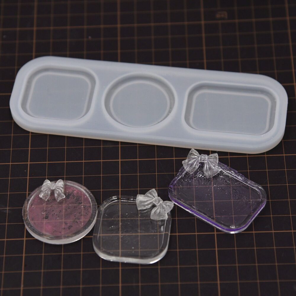 UV Resin Craft Mold Design 3 Unique Miniature Trays - ClayzyFun