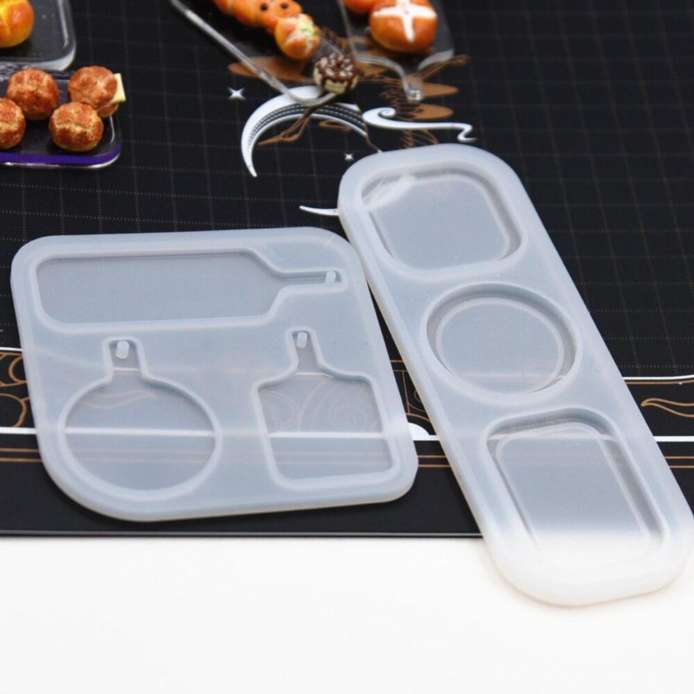UV Resin Craft Mold Design 3 Unique Miniature Trays - ClayzyFun