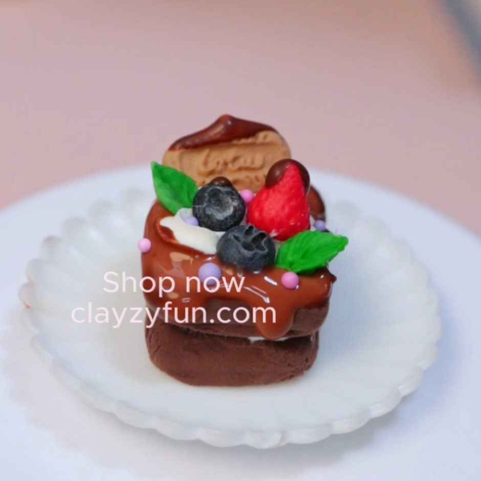 Square Mini Cake Clay Kit – Perfect for Creating Realistic Dessert Art ...