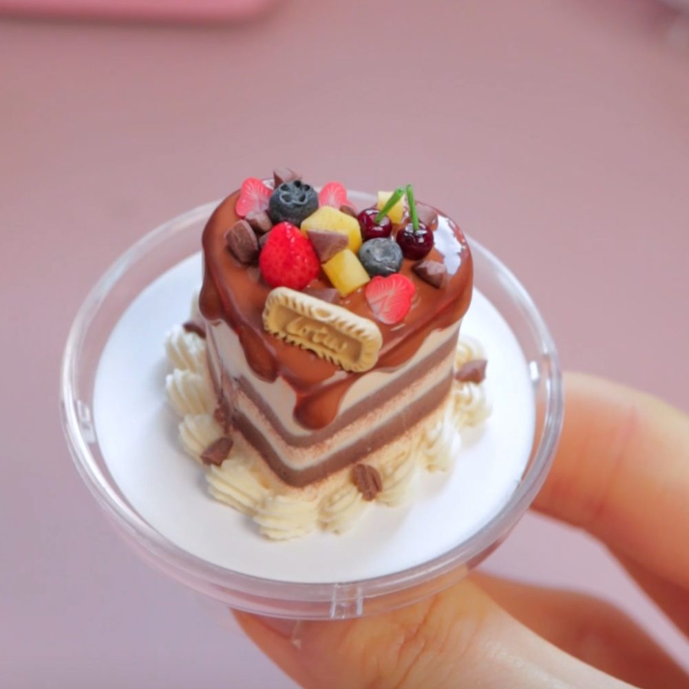 Gourmet Layered Heart Cake Clay Kit – Chocolate & Cream Delight - ClayzyFun